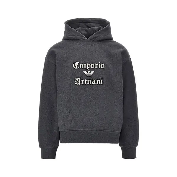 Emporio Armani Oft Touch Logo Embroidery Hoodie