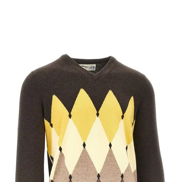 BALLANTYNE Lozenge Cashmere Sweater