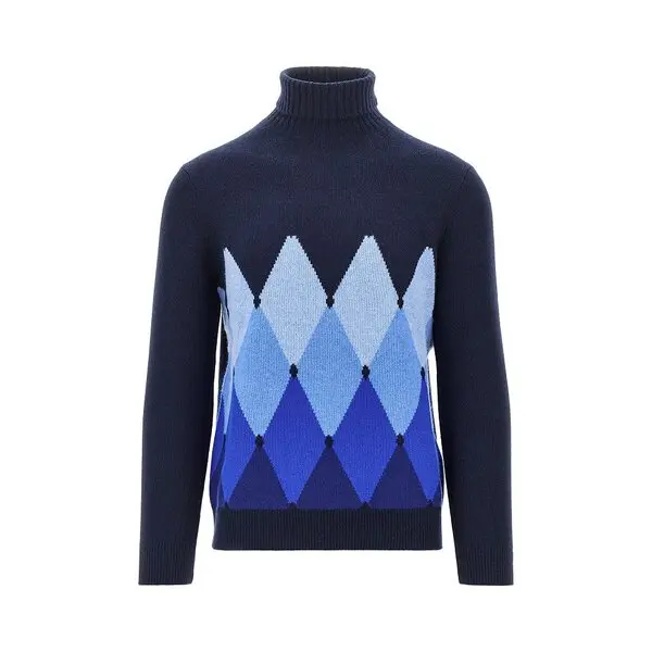 BALLANTYNE Diamond-shaped Cashmere Turtleneck Sweater
