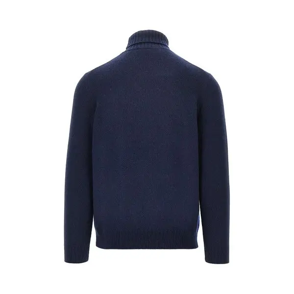 BALLANTYNE Diamond-shaped Cashmere Turtleneck Sweater