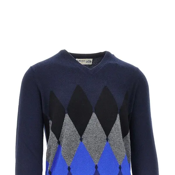 BALLANTYNE Lozenge Cashmere Sweater