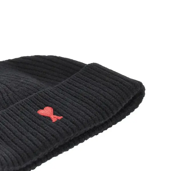 AMI Paris De Coeur' Wool Beanie Hat