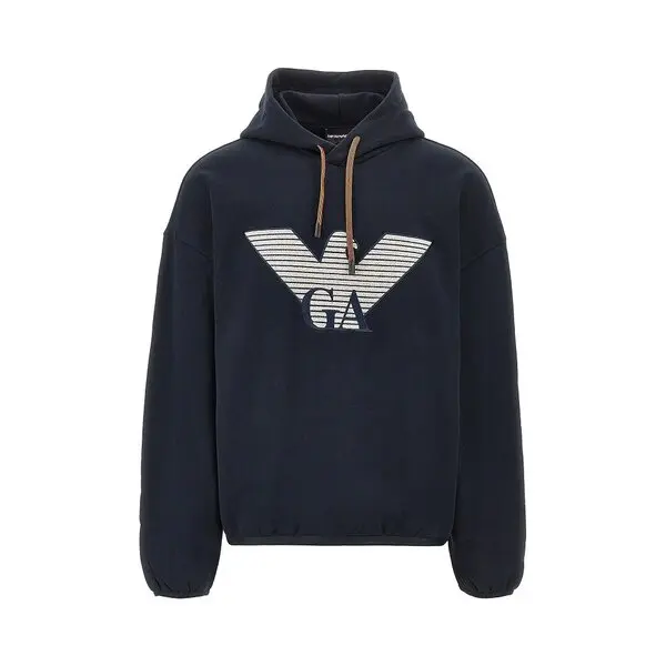 Emporio Armani Cotton And Silk Hoodie An