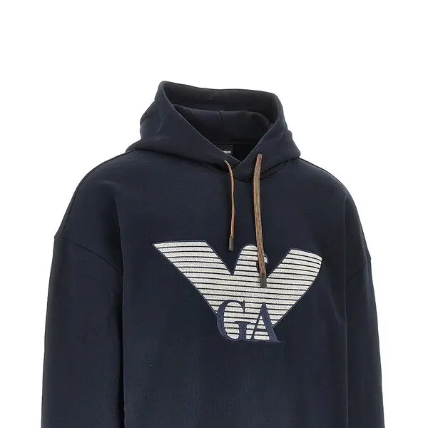 Emporio Armani Cotton And Silk Hoodie An