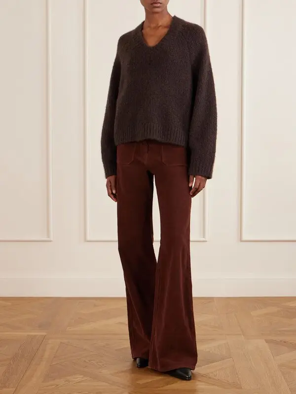 NILI LOTAN Isley Cashmere Sweatshirt - Brown