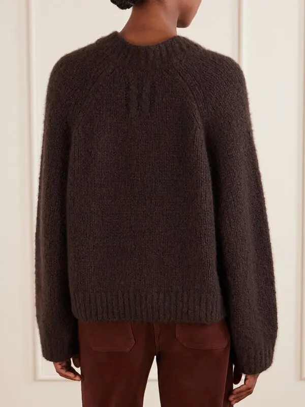 NILI LOTAN Isley Cashmere Sweatshirt - Brown