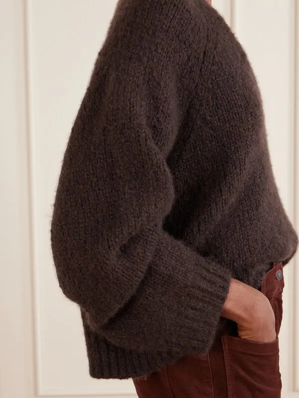 NILI LOTAN Isley Cashmere Sweatshirt - Brown