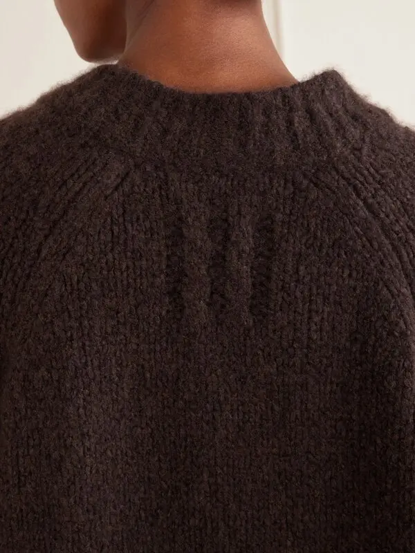 NILI LOTAN Isley Cashmere Sweatshirt - Brown