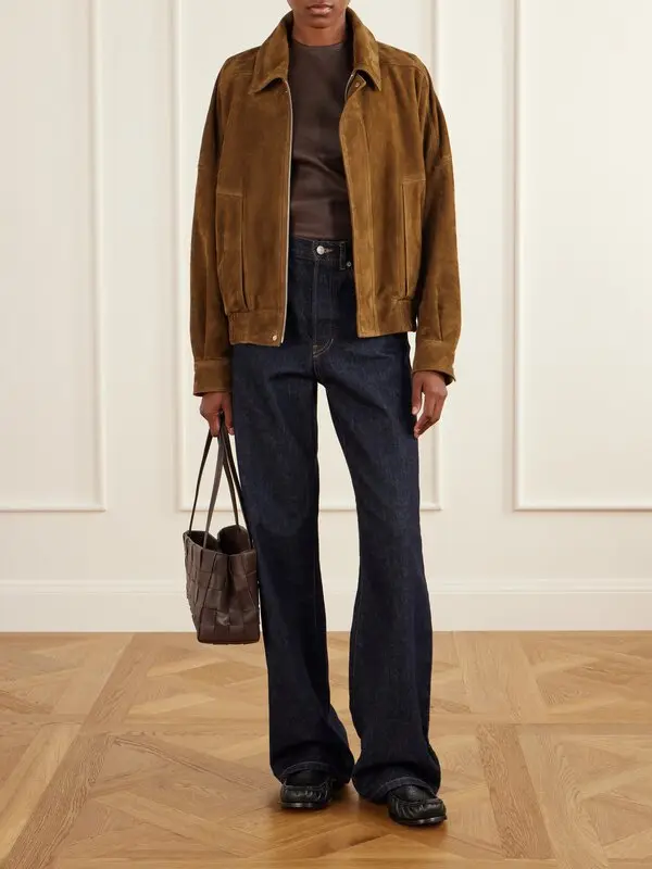 ST. AGNI Woven Leather Shoulder Bag
