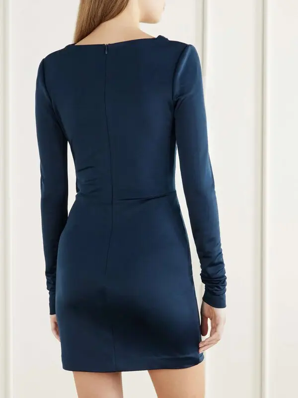 Rebecca Vallance Kiana Embellished Gathered Stretch Mini Dress