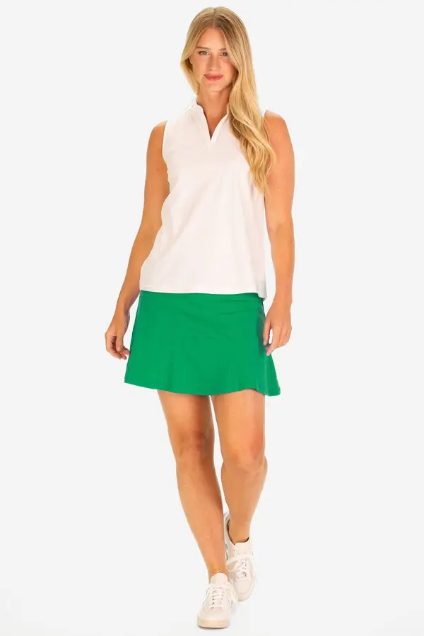 DUFFIELD LANE The Pique Ardella Top - White