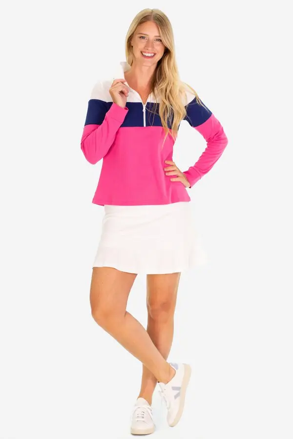 DUFFIELD LANE The Pique Misty Quarter Zip