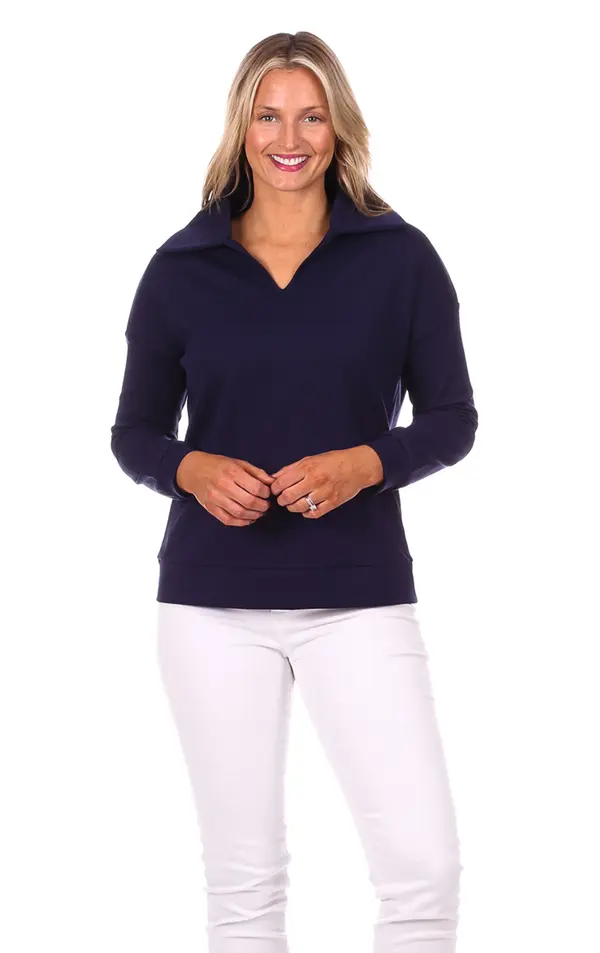 DUFFIELD LANE Brynn Sweatshirt - Navy