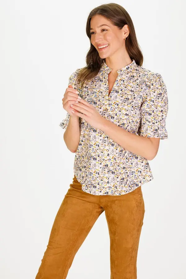 DUFFIELD LANE Marlow Top - Ditzy Cali