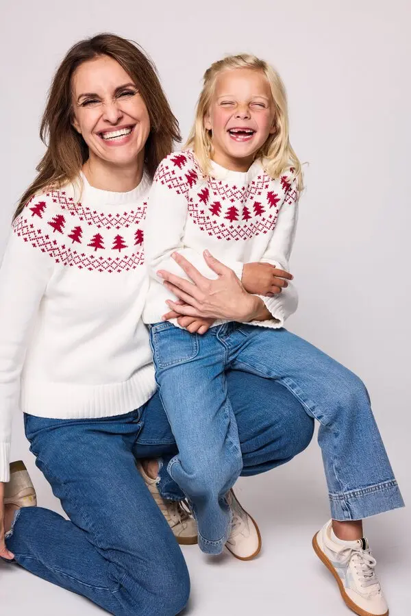 DUFFIELD LANE X Northern Classics Fair Isle Crew Neck Sweater - Ivory