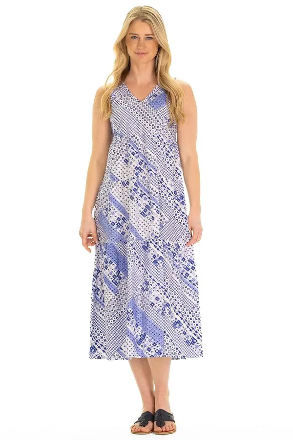 DUFFIELD LANE The Kalina Dress - Blue Breeze