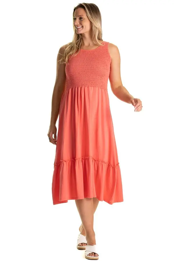 DUFFIELD LANE The Jane Dress - Coral