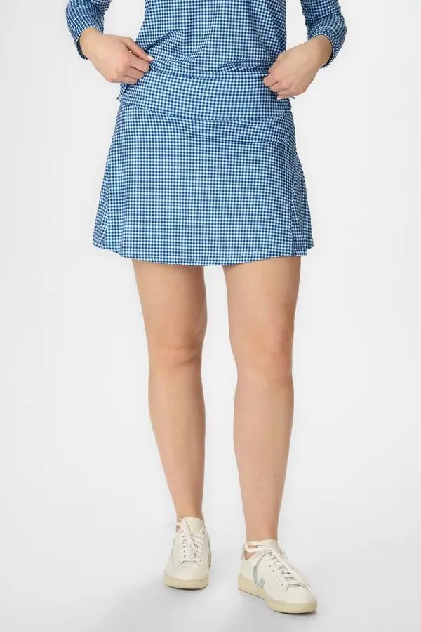 DUFFIELD LANE Sherri Skort - Navy Gingham