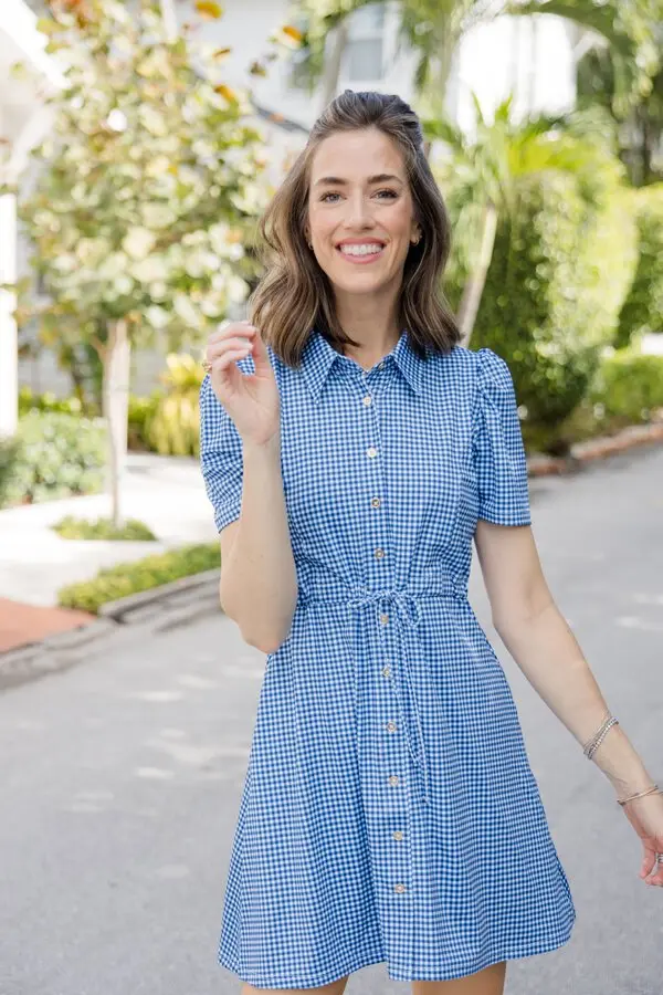 DUFFIELD LANE London Dress & Short - Navy Gingham
