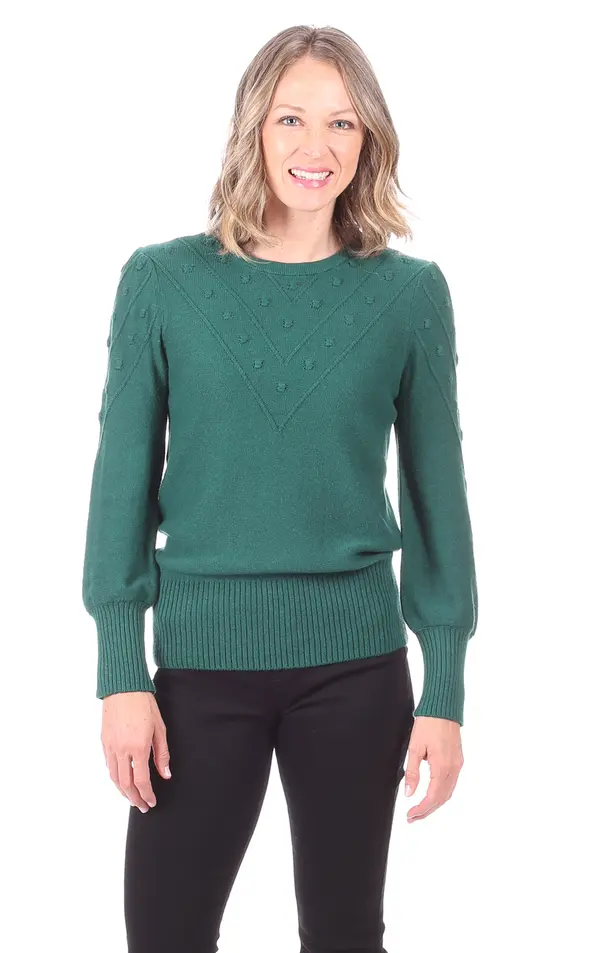 DUFFIELD LANE Teagan Sweater - Evergreen