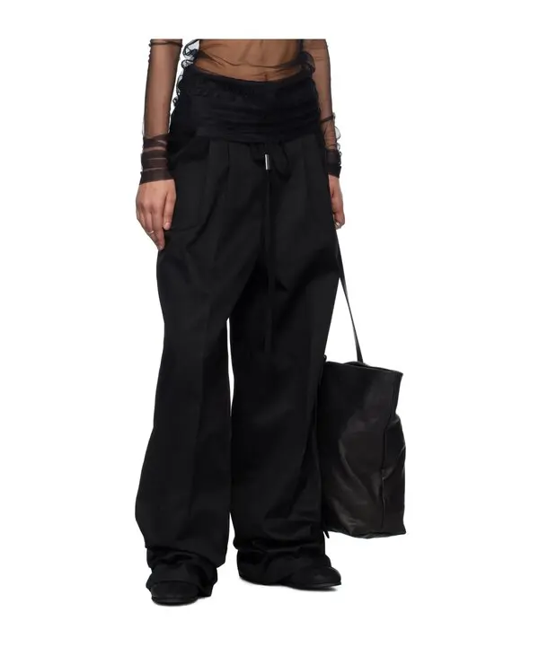 ANN DEMEULEMEESTER Distressed Leather Tote Bag