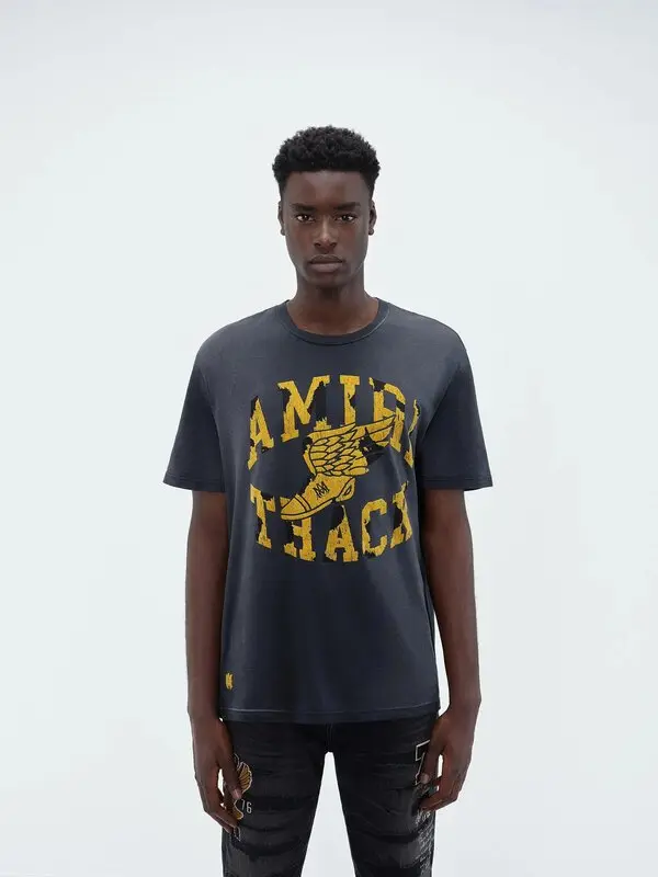 Amiri Logo Printed Crewneck T-shirt