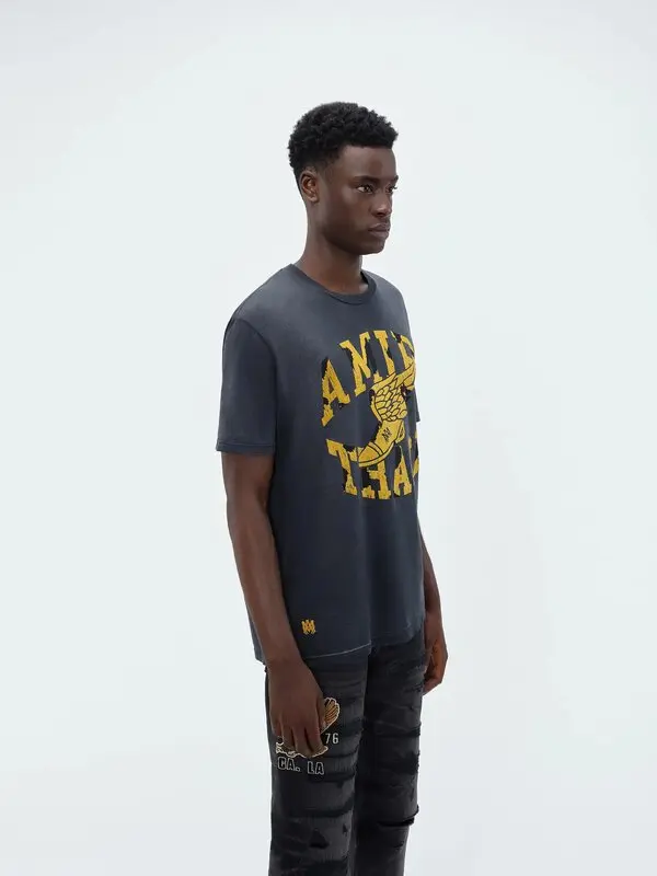 Amiri Logo Printed Crewneck T-shirt