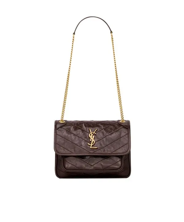 Saint Laurent Niki Baby In Vintage Leather - Arab