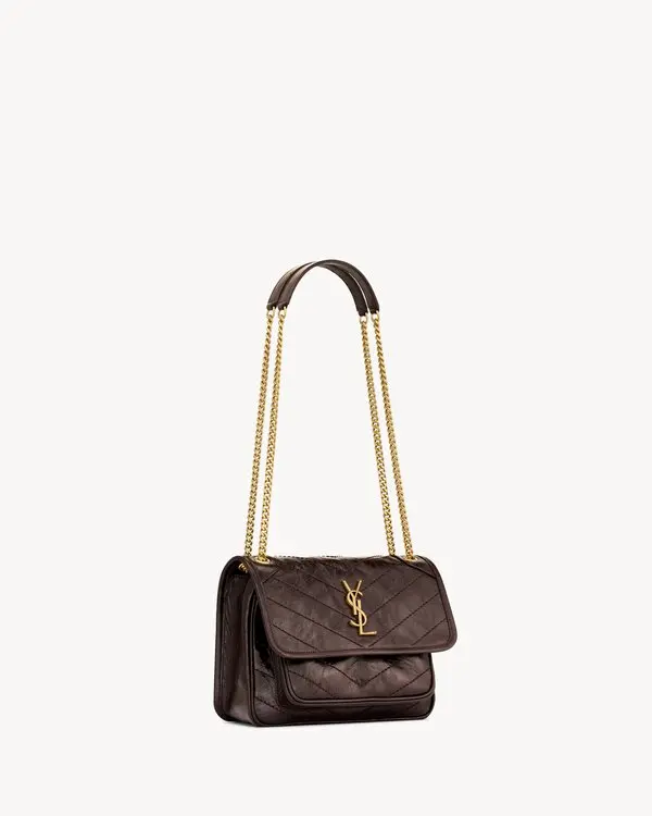 Saint Laurent Niki Baby In Vintage Leather - Arab