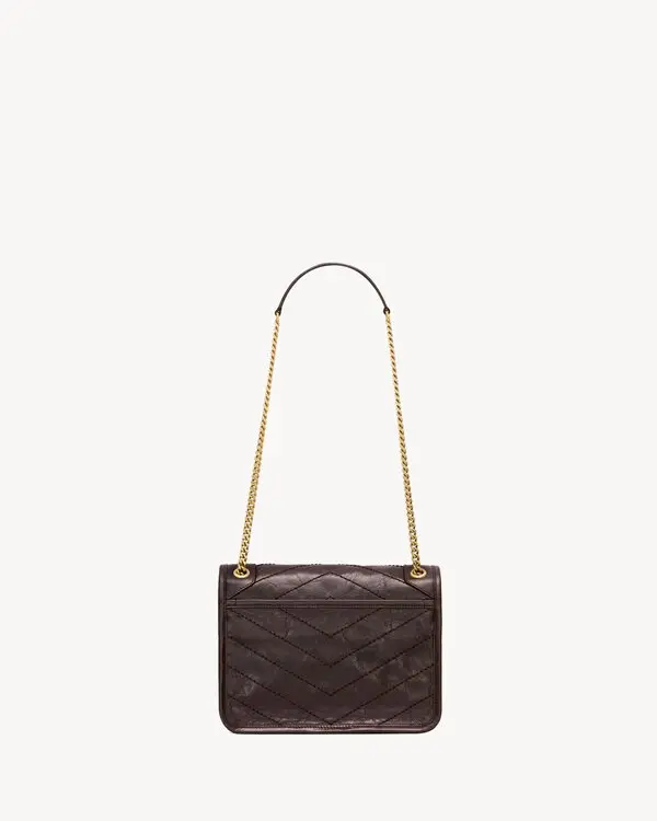 Saint Laurent Niki Baby In Vintage Leather - Arab
