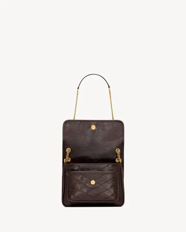Saint Laurent Niki Baby In Vintage Leather - Arab