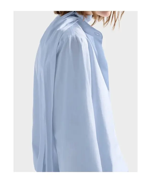 7 For All Mankind Long-sleeve Bow-tie Shirt