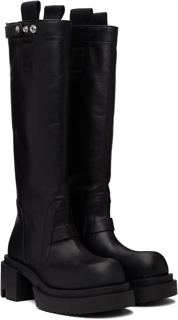 Rick Owens Concordians Pull On Mega Tractor Boots