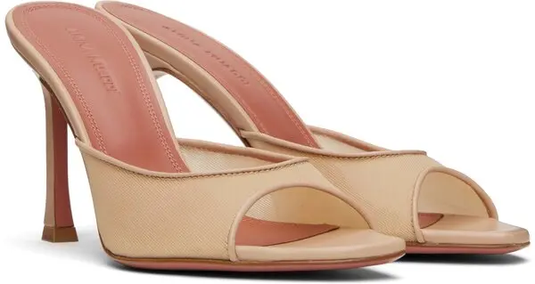 Amina Muaddi Alexa Mesh 95 Sandals