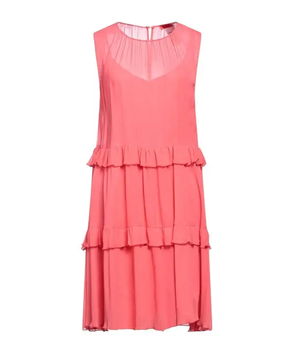 MAXCO. Solid-colored Sleeveless A-line Dress