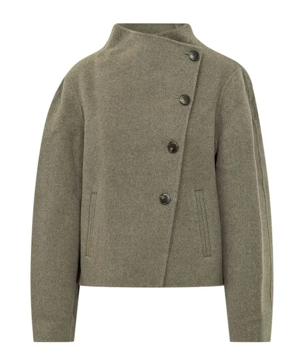 Ba&sh Kemelia Asymmetric Button Coat