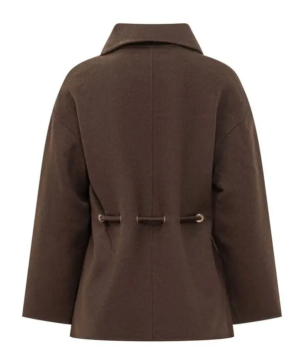 Ba&sh Kam Belted Short Coat - Brown