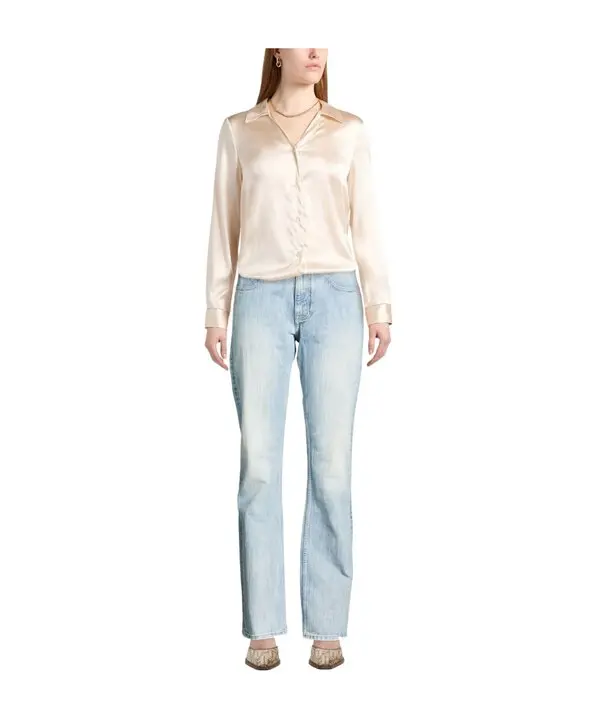 Balenciaga Light-wash Straight-leg Jeans