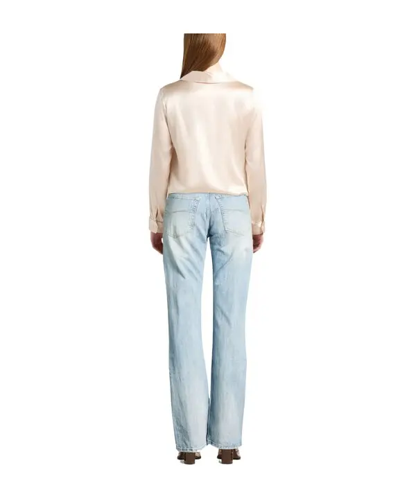 Balenciaga Light-wash Straight-leg Jeans