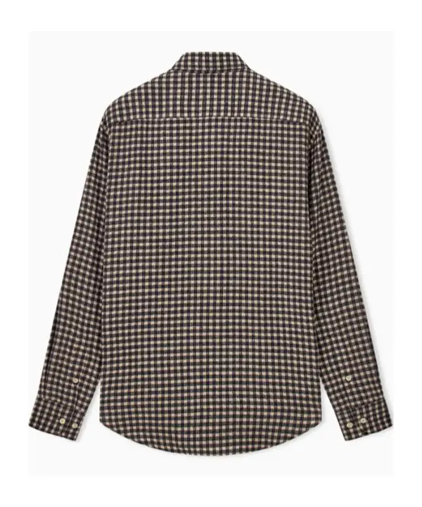 Emporio Armani Gingham-check Long-sleeve Shirt