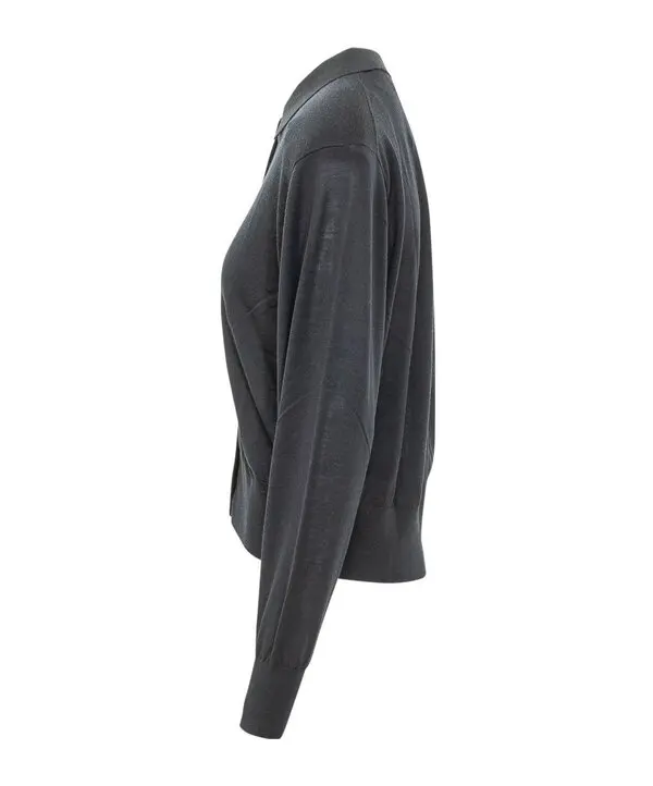 Ba&sh Boston Buttoned Collar Cardigan