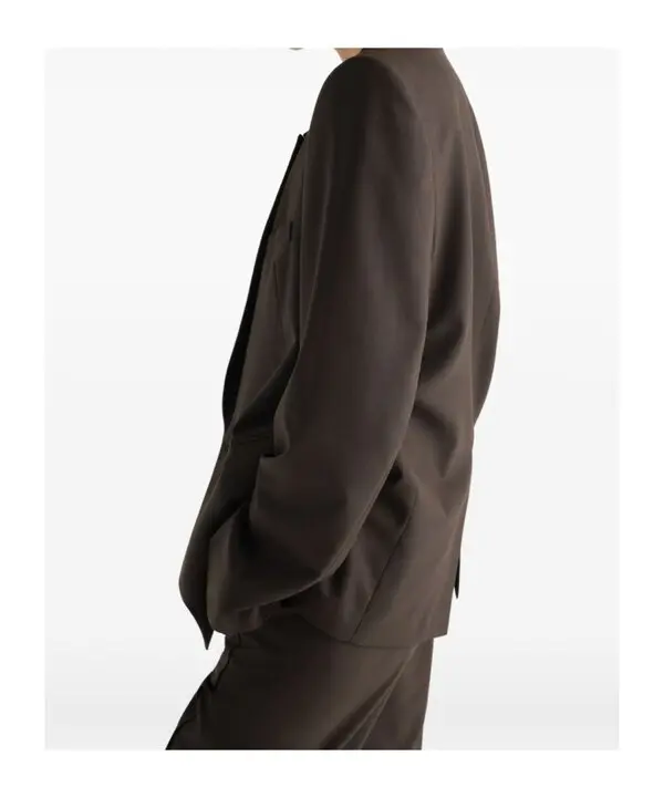 LEMAIRE Double-breasted Tailored Jacket In Tropical Wool Blend