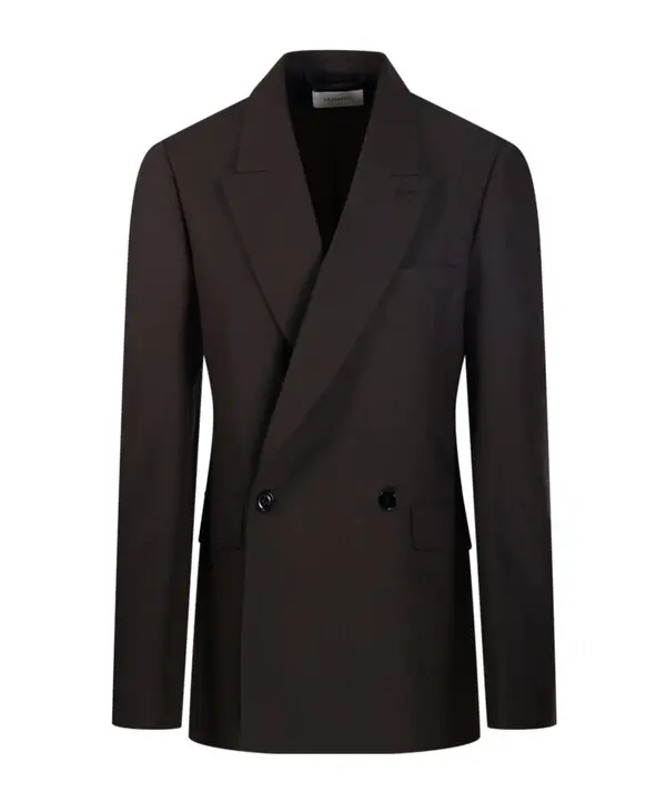 LEMAIRE Double-breasted Tailored Jacket In Tropical Wool Blend