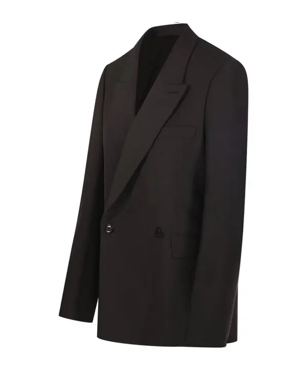 LEMAIRE Double-breasted Tailored Jacket In Tropical Wool Blend