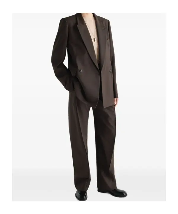 LEMAIRE Double-breasted Tailored Jacket In Tropical Wool Blend