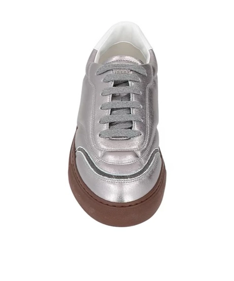 Brunello Cucinelli Minimalist Lowtop Leather Shoes