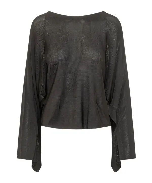 Ba&sh Sara Draped Back Knitted Top