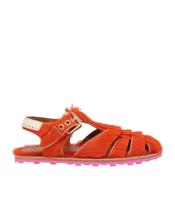 Marni Simple Fisherman's Sandals - Orange