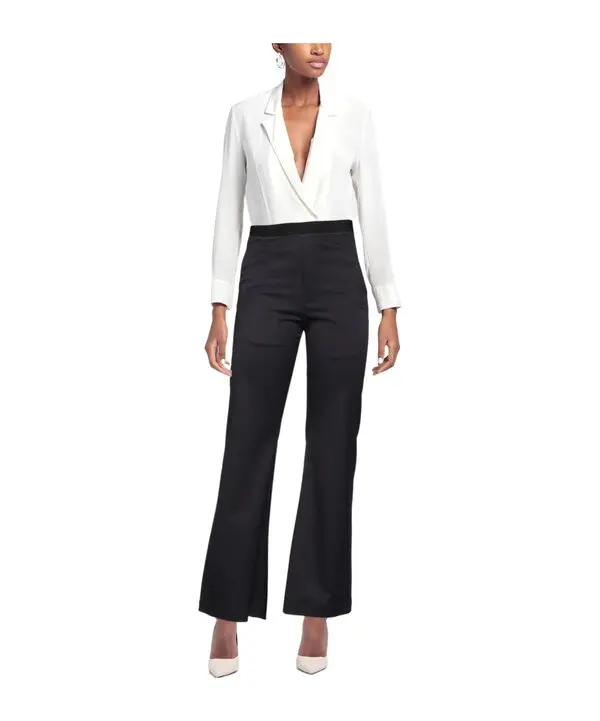 MAISON MARGIELA Solid-colored Stretch Fabric Trousers
