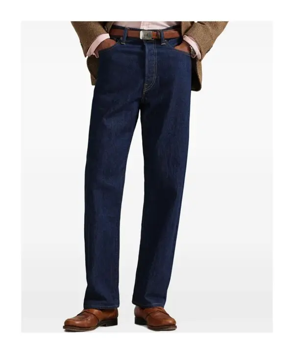 Polo Ralph Lauren Cotton Straight-leg Jeans - Dark Blue